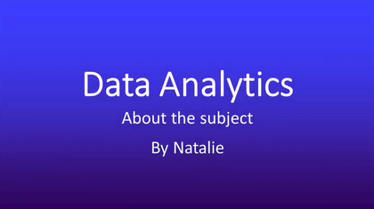 VCE Subject Selection - Applied Computing and Data Analytics - St Margarets